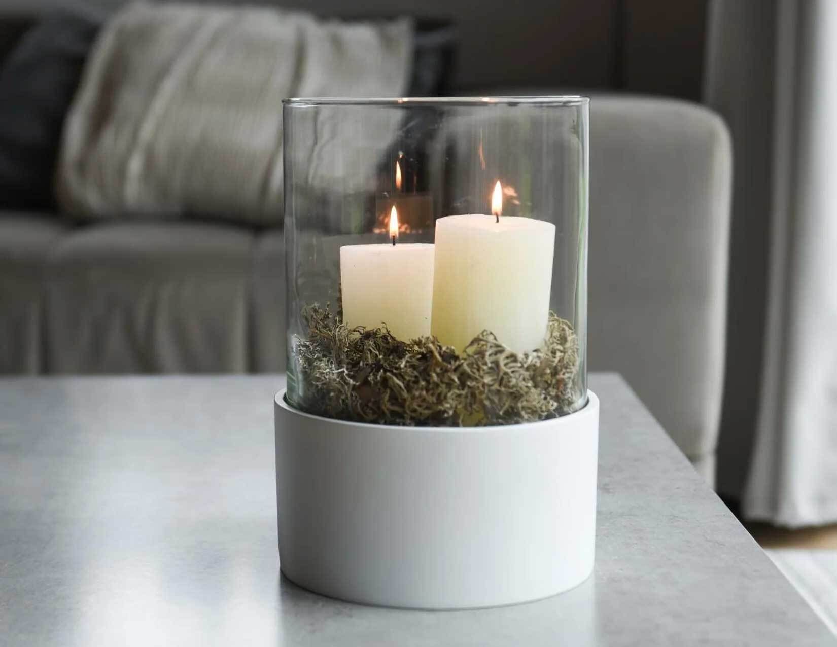 Neu von Vivanno: Elegante Windlichtsäulen im runden Design | VIVANNO