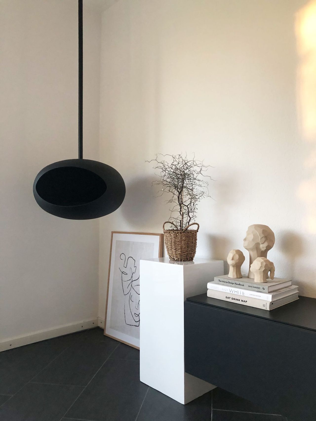 Podest Deko Säule Fiberglas Hochglanz Weiß Vivanno