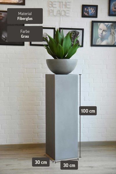 Podest Säule Fiberglas PODEST Beton-Design Grau | 17911021100 | VIVANNO